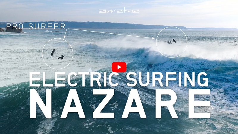 Electric Surfing the Giant Waves of Nazaré - Extreme Sports X